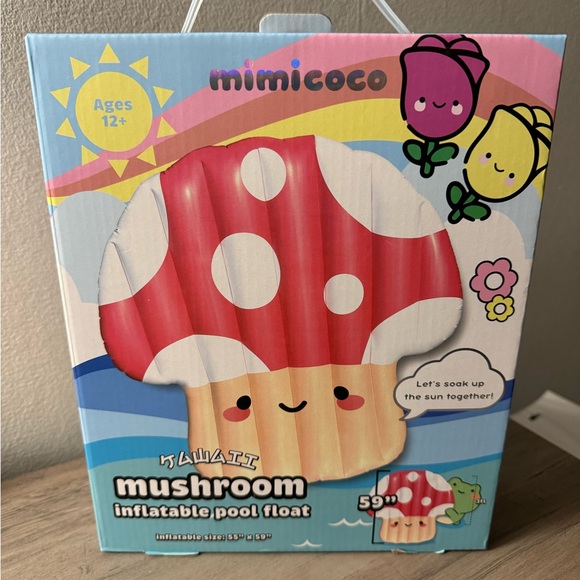 Kawaii | Other | Kawaii Inflatable Mushroom Pool Float | Poshmark